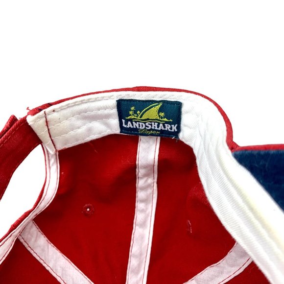 Landshark Lager | Accessories | Red Landshark Lager Hat White Blue ...